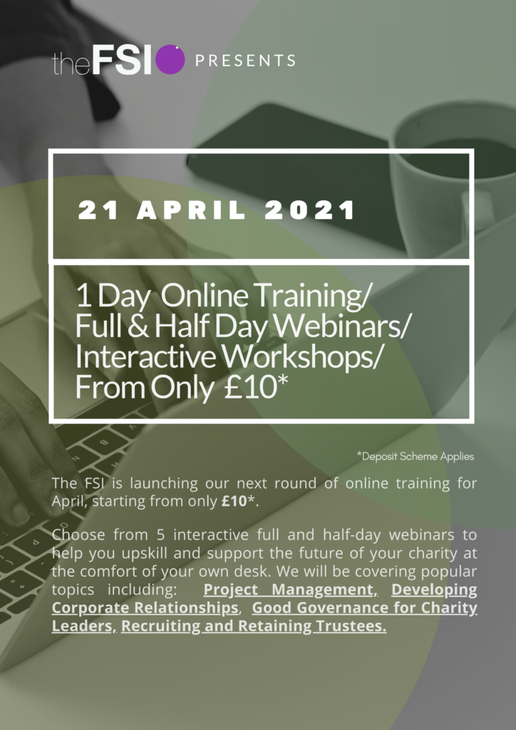 1-day Online Training for Small Charities from only £10 – Sobus